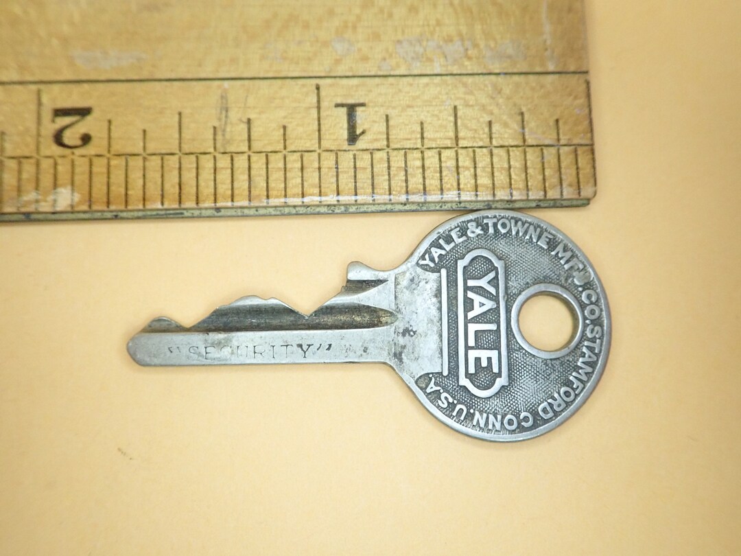Yale & Towne MFG. Co. NM704 Key Vintage Used the Word "security" is ...