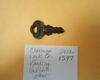 ONE GE Vending Machine Key, GE537, GE505, GE541, GE547, Chicago Lock Co ...