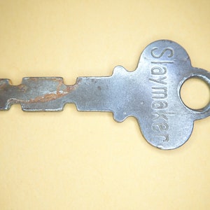 Vintage Slaymaker Flat Key 1 1/2" Long Has A Rust Spot Used Light ...