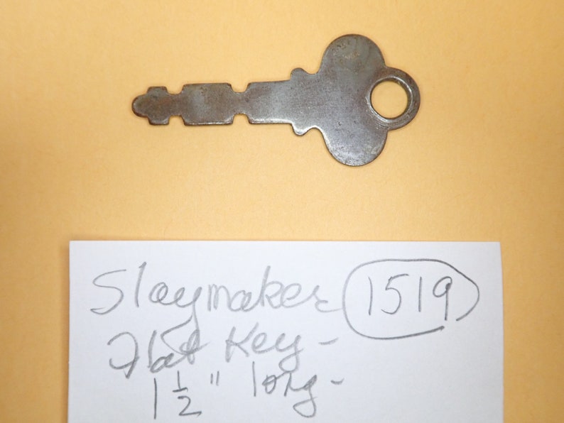Vintage Slaymaker Flat Key 1 1/2 Long Has A Rust Spot - Etsy
