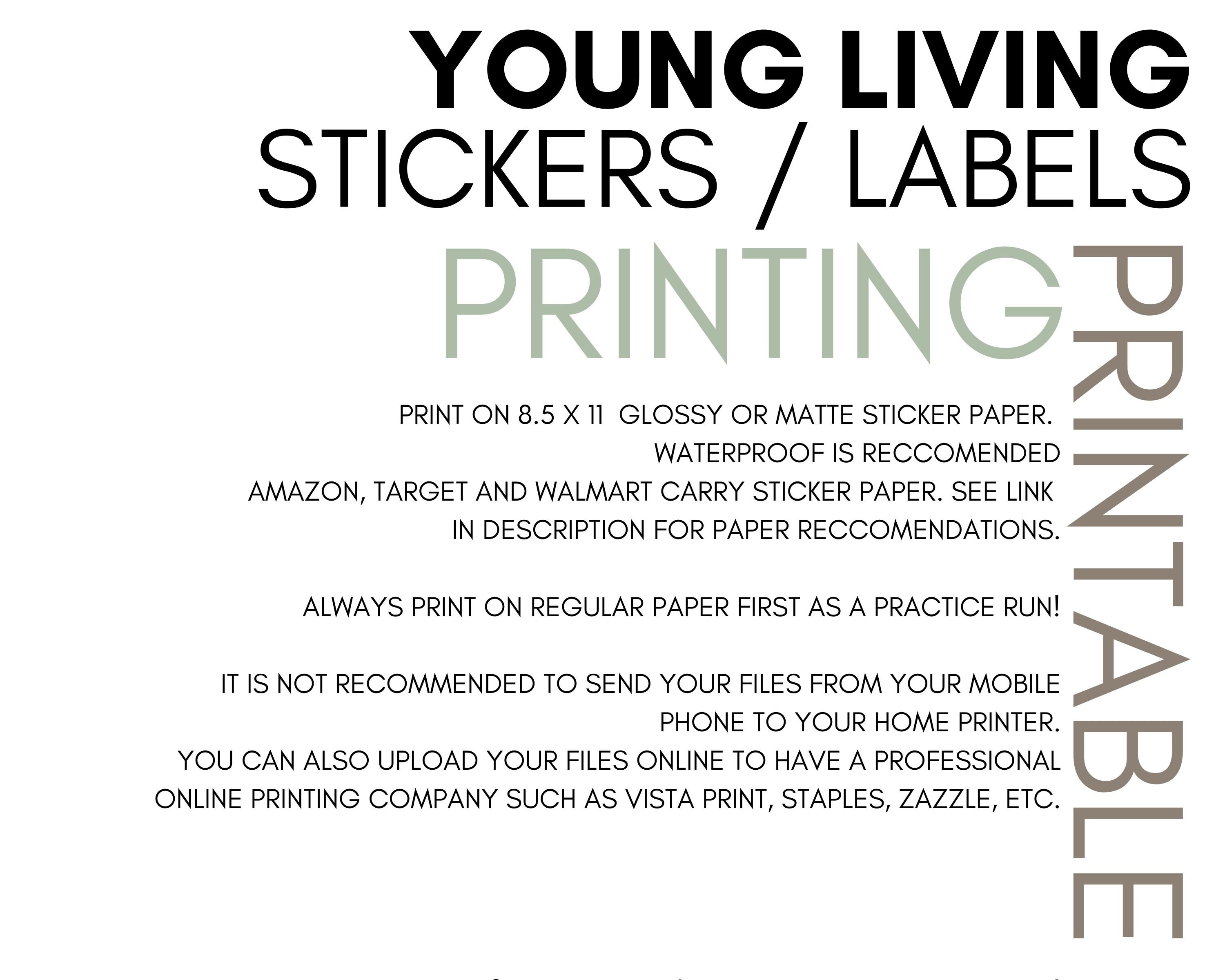 YOUNG LIVING Stickers Printable Digital Stickers Essential - Etsy