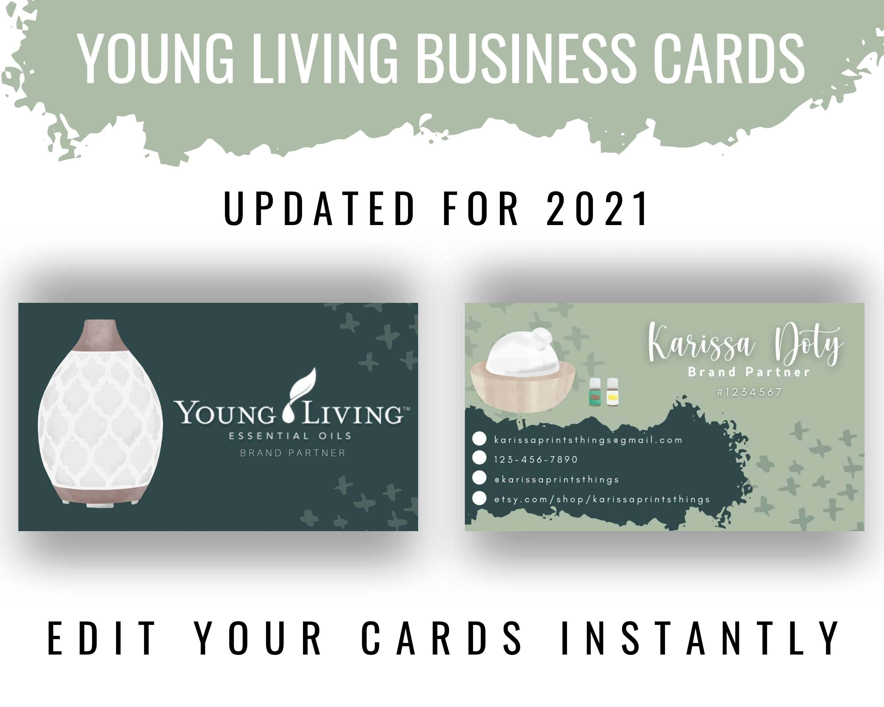 Young Living Business Cards
