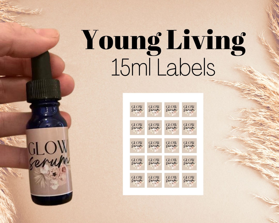 YOUNG LIVING 15ml Labels Printable Digital Stickers Essential Oil ...