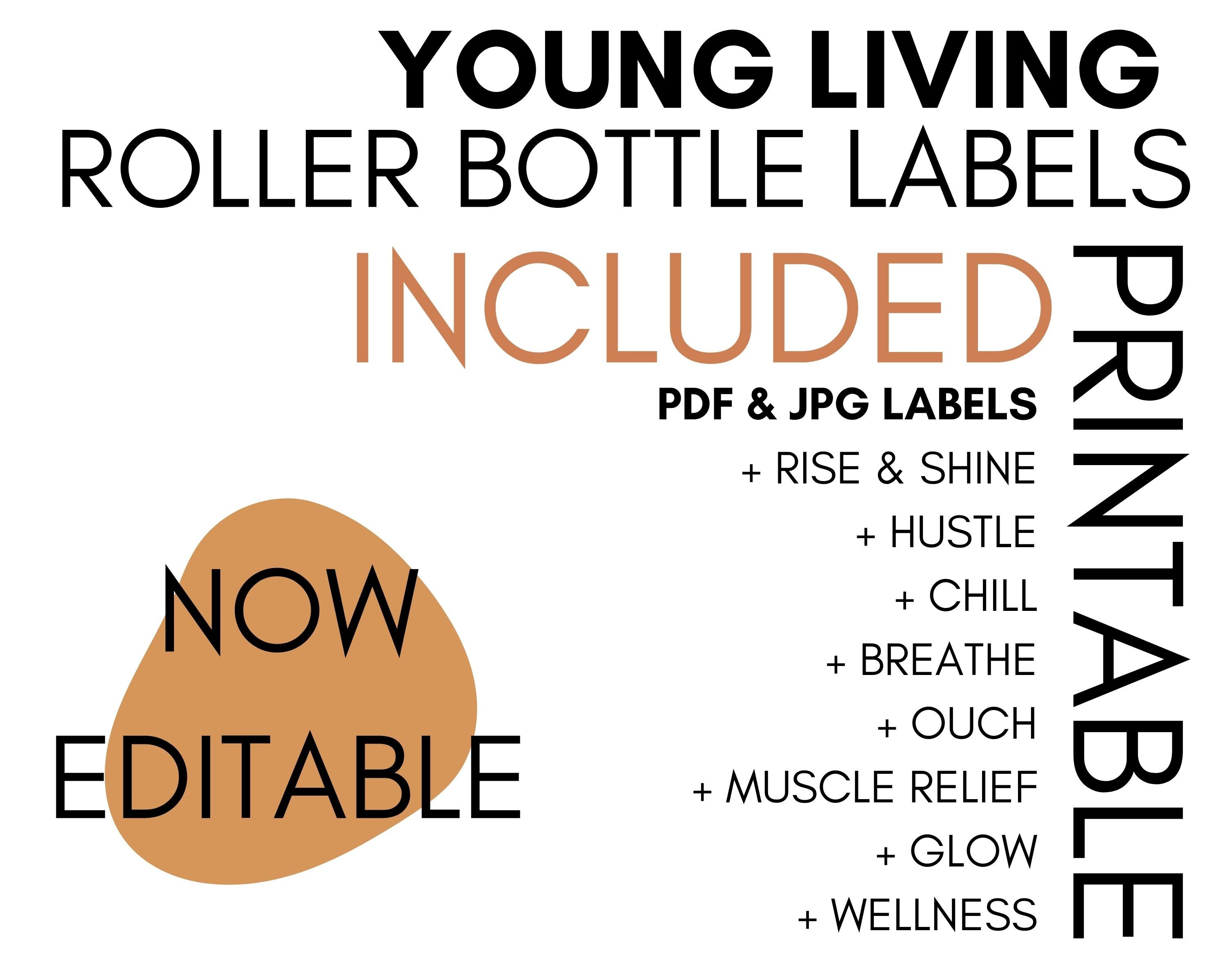 Young Living Labels 10 Ml Roller Bottles Brand Partner - Etsy
