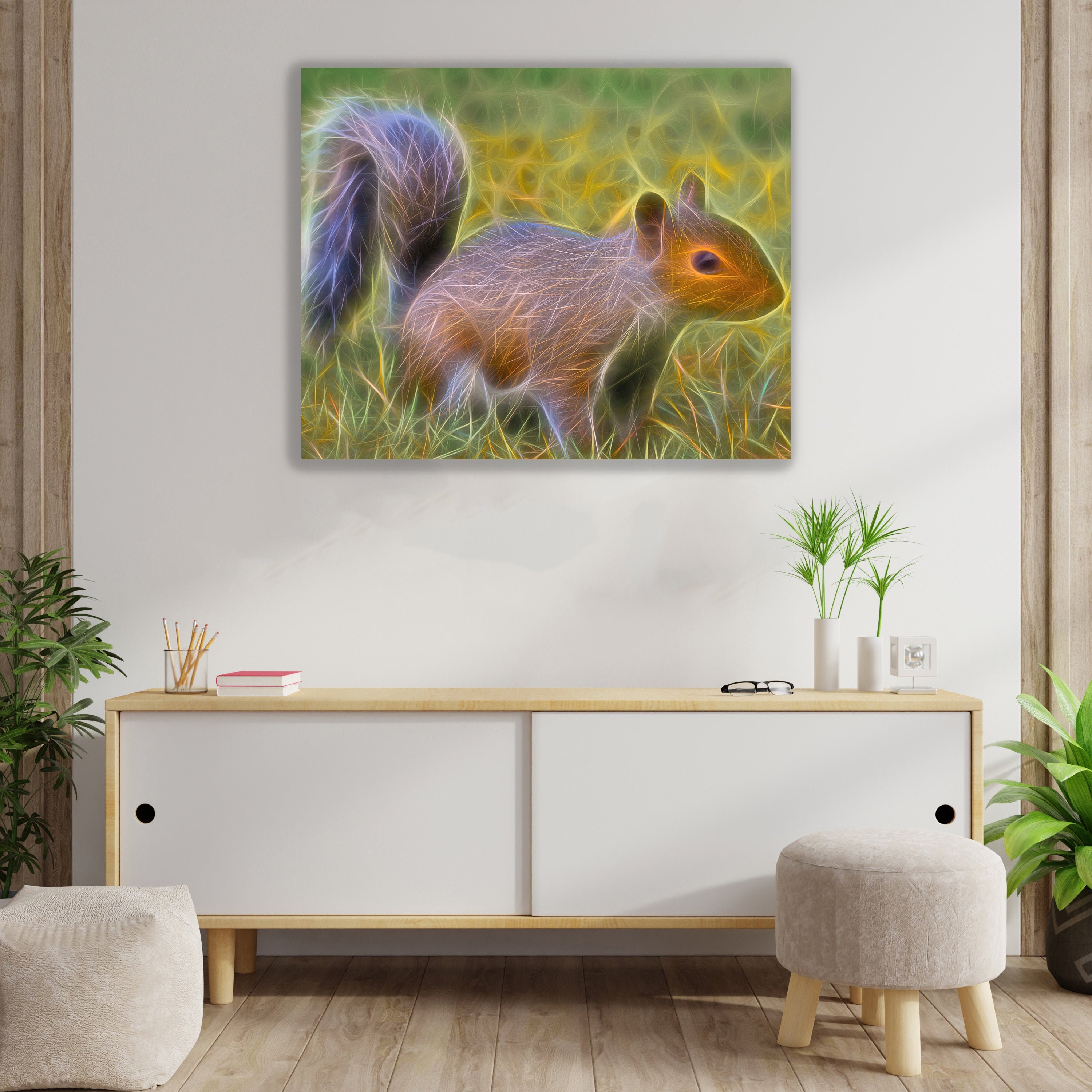 Electric Squirrel/digital Wall Art/wall Art/photography/creative ...