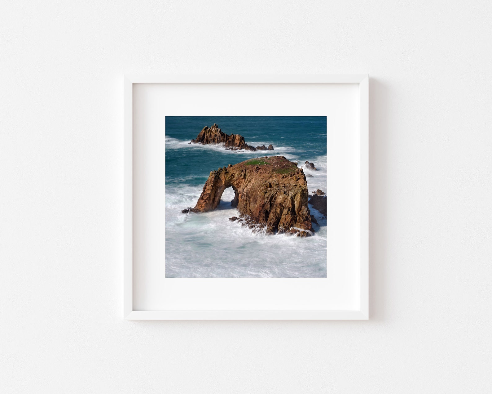 Lands End/ Enys Dodman Arch/ Cornwall/ Southwest England/ Seascape ...