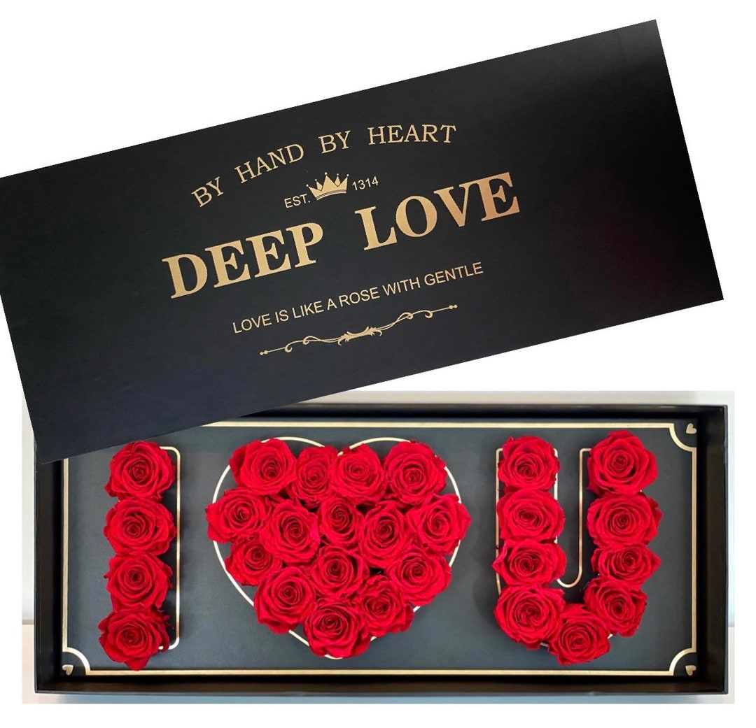 Local Delivery Santee Fresh Flowers Elegant Box I LOVE YOU, Red Roses ...