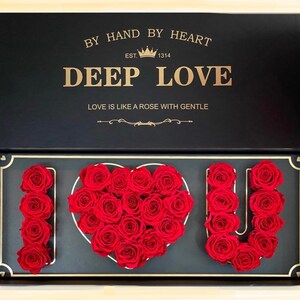 Local Pick Up/delivery Santee Fresh Flowers Elegant Box I LOVE YOU, Red ...