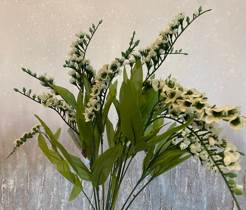 White/cream Statice Spray Bush/artificial Flowers/faux - Etsy