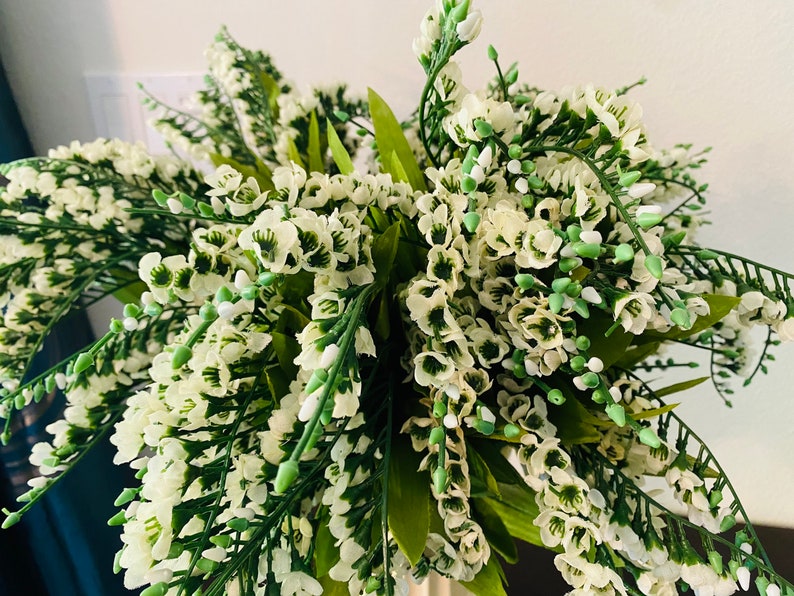 White/cream Statice Spray Bush/artificial Flowers/faux - Etsy