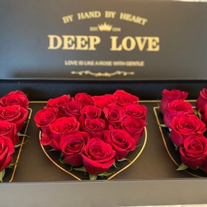 Local Pick Up/delivery Santee Fresh Flowers Elegant Box I LOVE YOU, Red ...