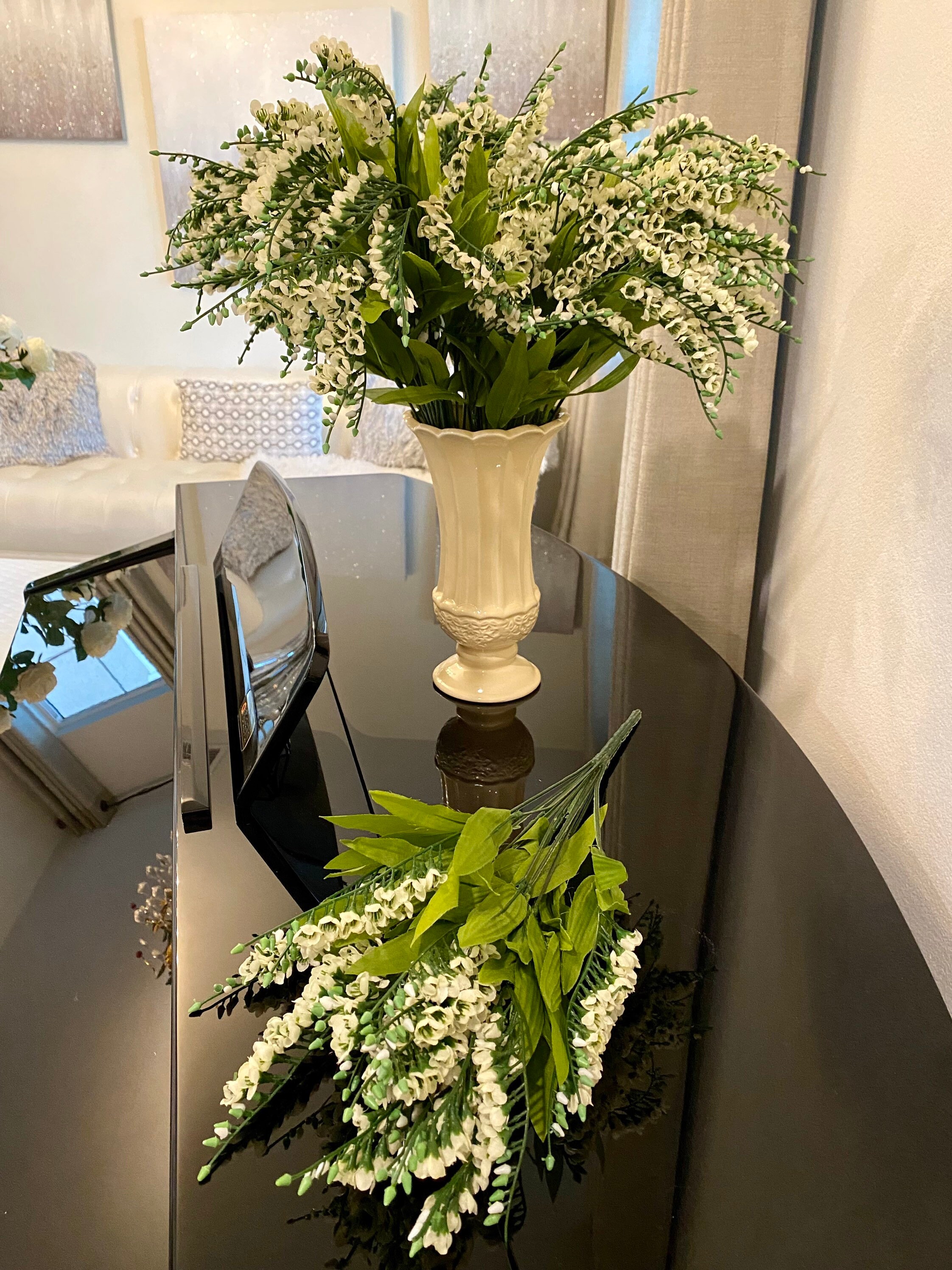 White/cream Statice Spray Bush/artificial Flowers/faux - Etsy