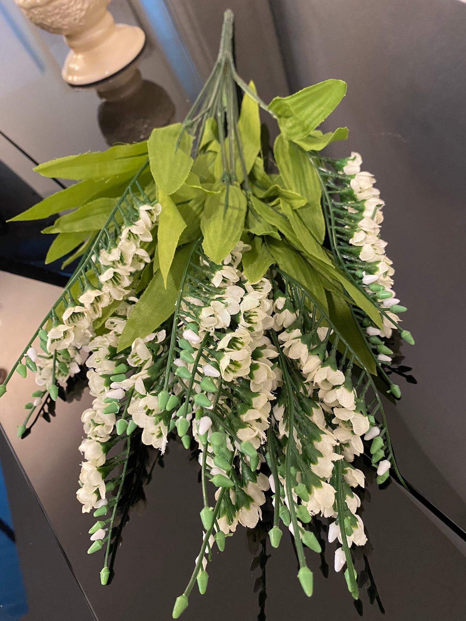 White/cream Statice Spray Bush/artificial Flowers/faux - Etsy