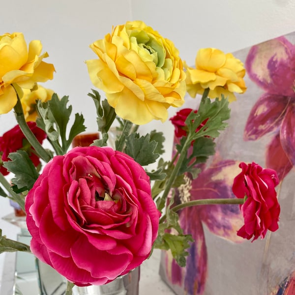 Silk Ranunculus - Etsy