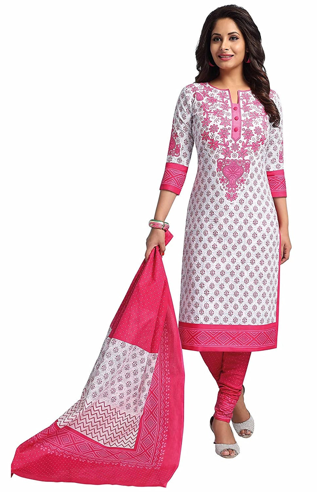 Cotton Printed Readymade Salwar Suit for Women - Etsy