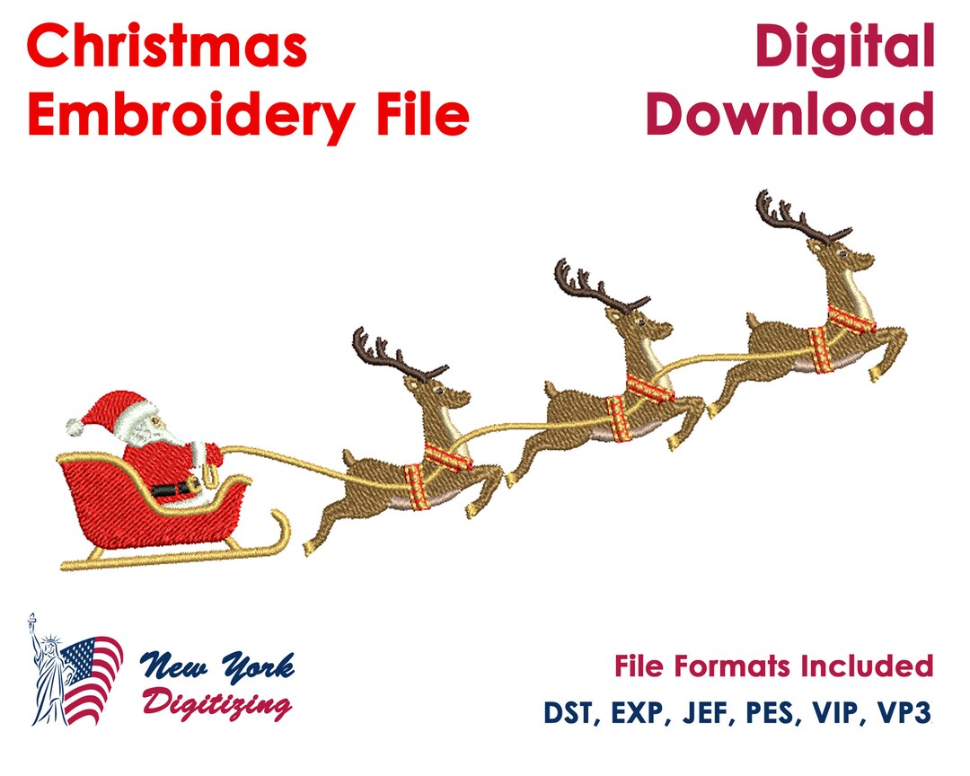 Santa Claus Embroidery Designs Christmas Embroidery Designs - Etsy