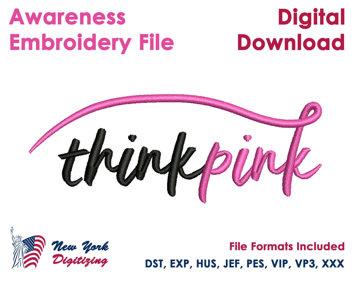 Breast Cancer Embroidery Designs Cancer Ribbon Embroidery - Etsy