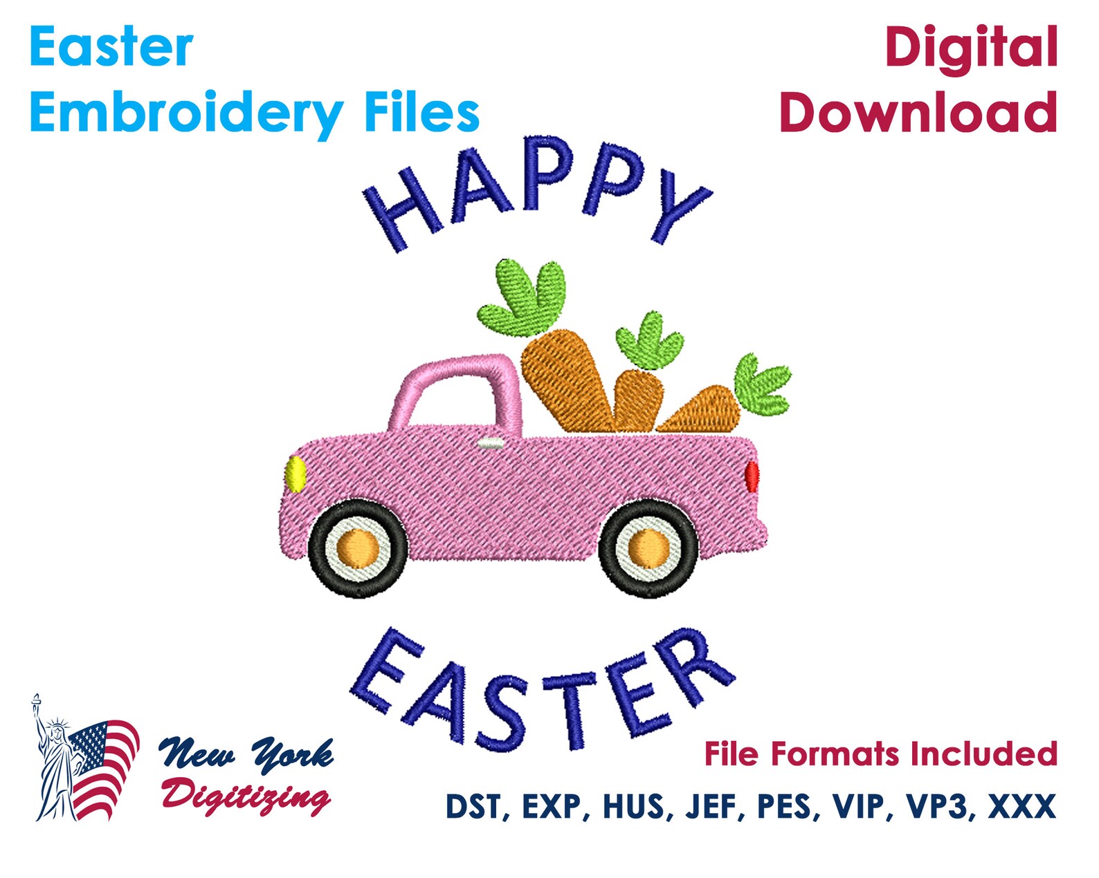 Happy Easter Embroidery Designs Easter Embroidery Files - Etsy