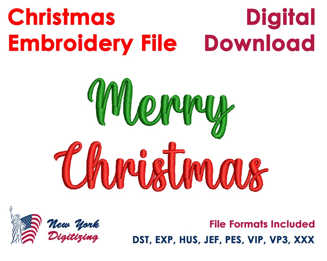 Merry Christmas Embroidery Designs, Christmas Embroidery Designs ...