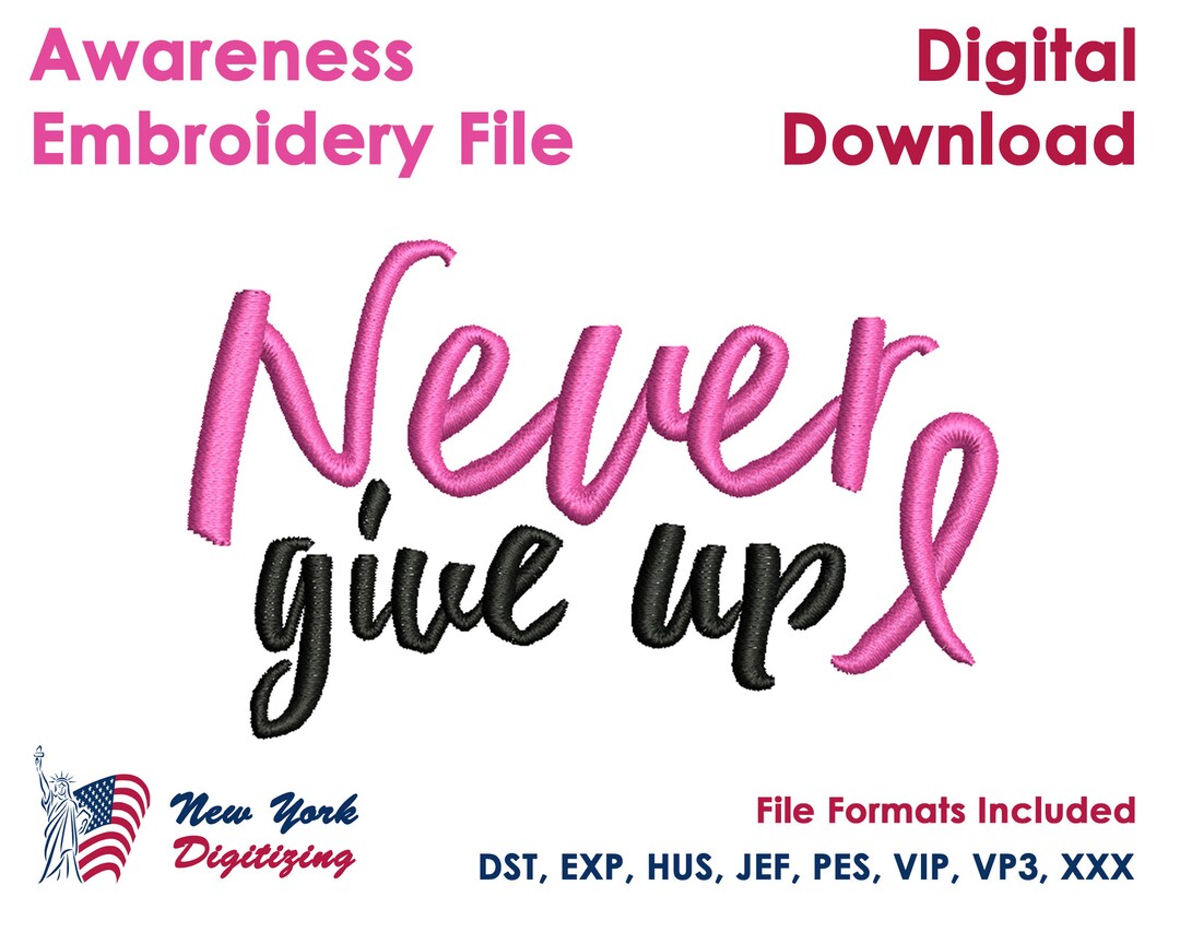 Breast Cancer Embroidery Designs, Cancer Ribbon Embroidery Files ...