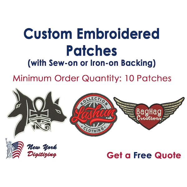 Custom Iron on Logo Patches - Etsy