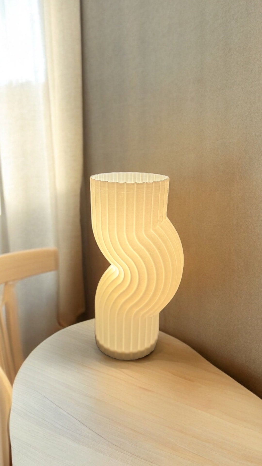 3d-printed Bendy Table Lamp – Modern Curvaceous Design for Contemporary ...