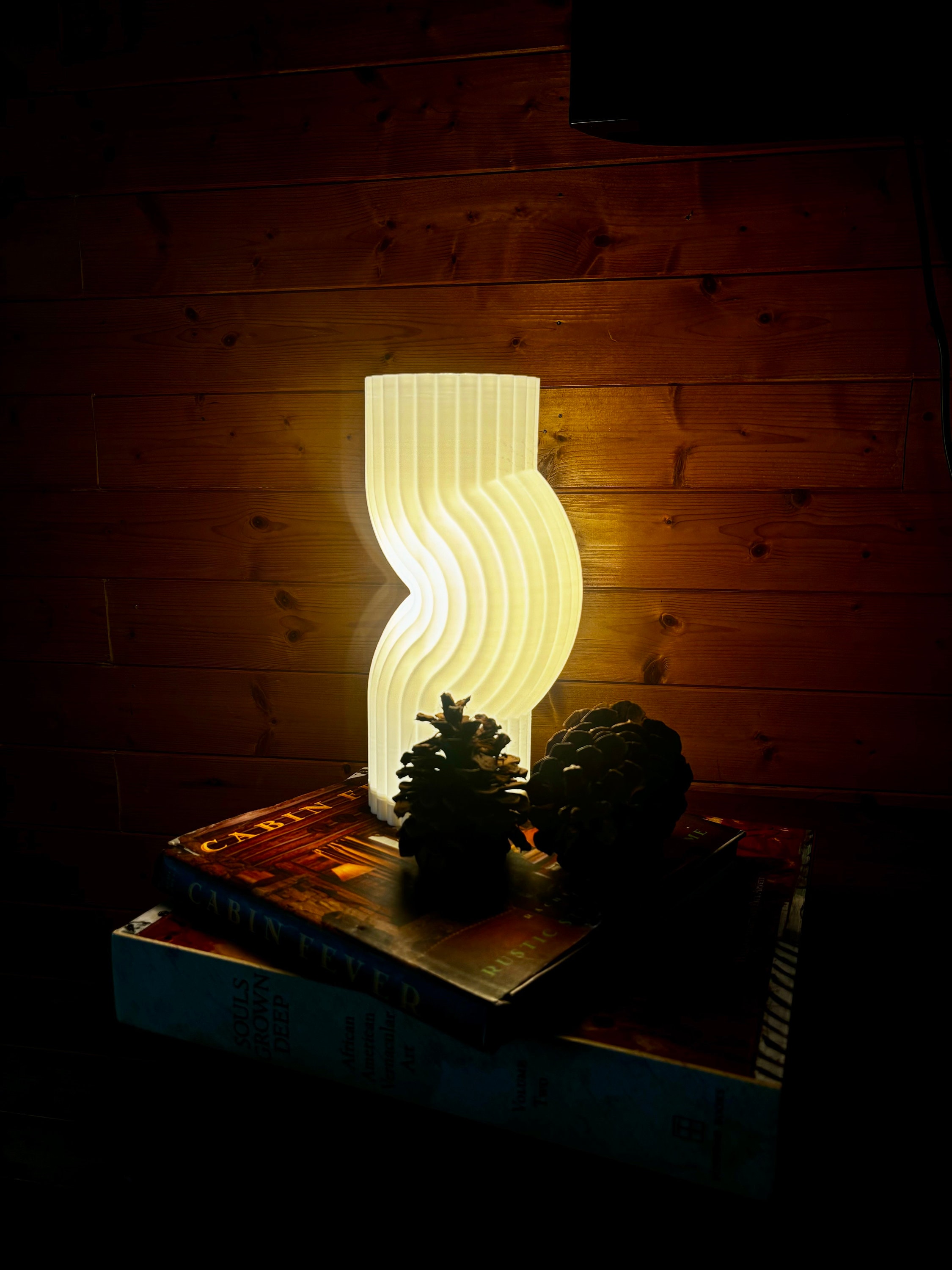 3d-printed Bendy Table Lamp – Modern Curvaceous Design for Contemporary ...