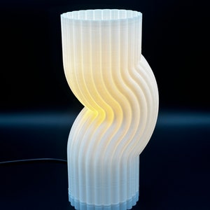 3d-printed Bendy Table Lamp – Modern Curvaceous Design for Contemporary ...