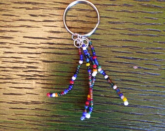 Seed Beads Keychain | Etsy