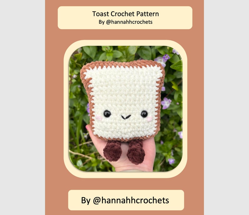 Egg and Toast Crochet PDF Pattern - Etsy