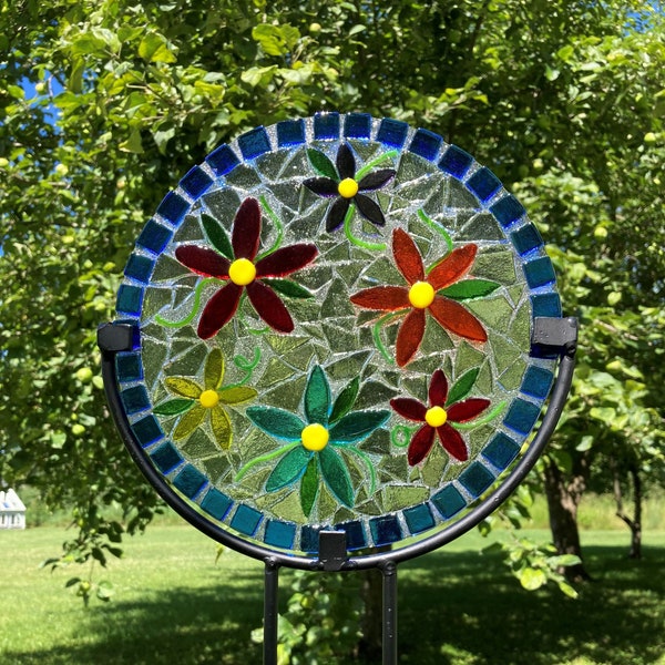 Fused Glass Garden Stakes - Etsy