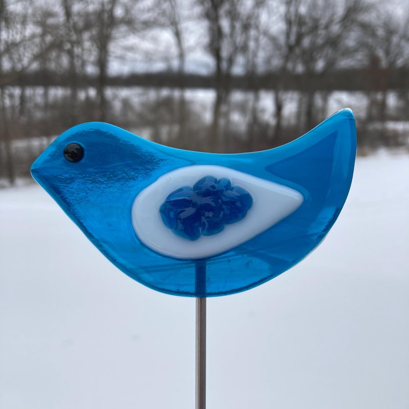 Fused Glass Bird - Etsy