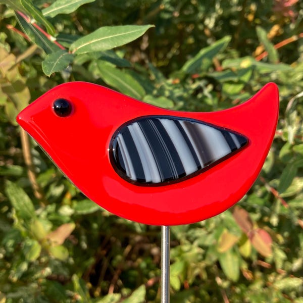 Red Fused Glass - Etsy