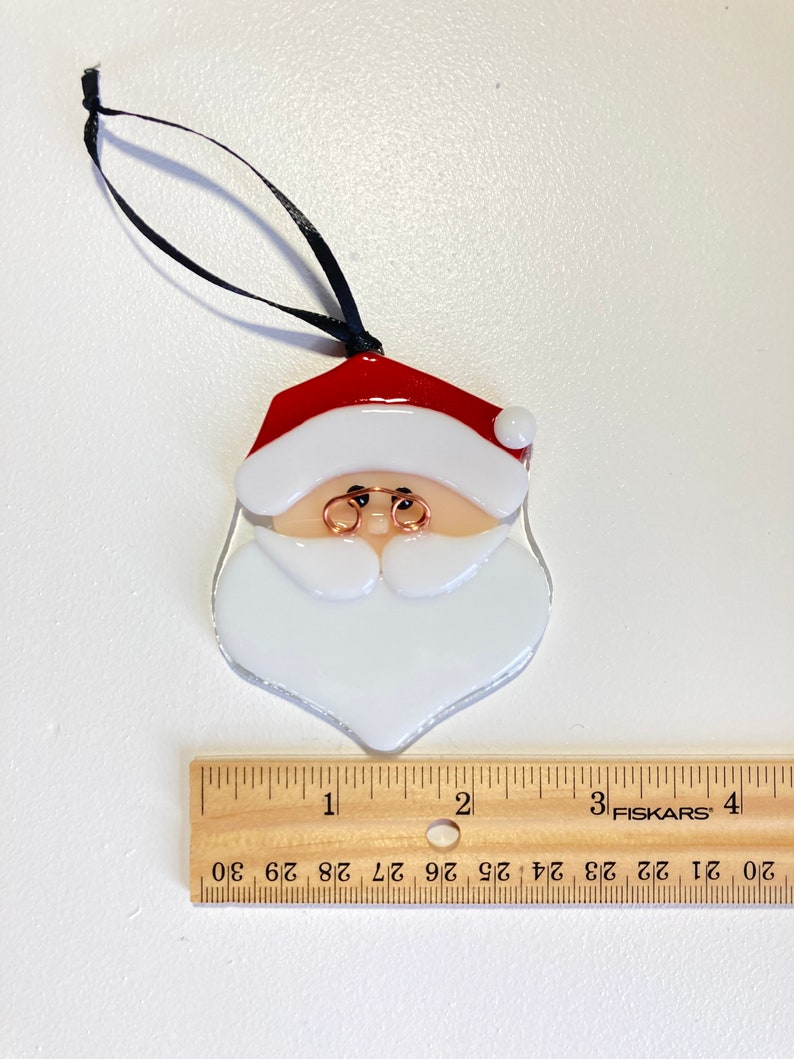 Santa Fused Glass - Etsy