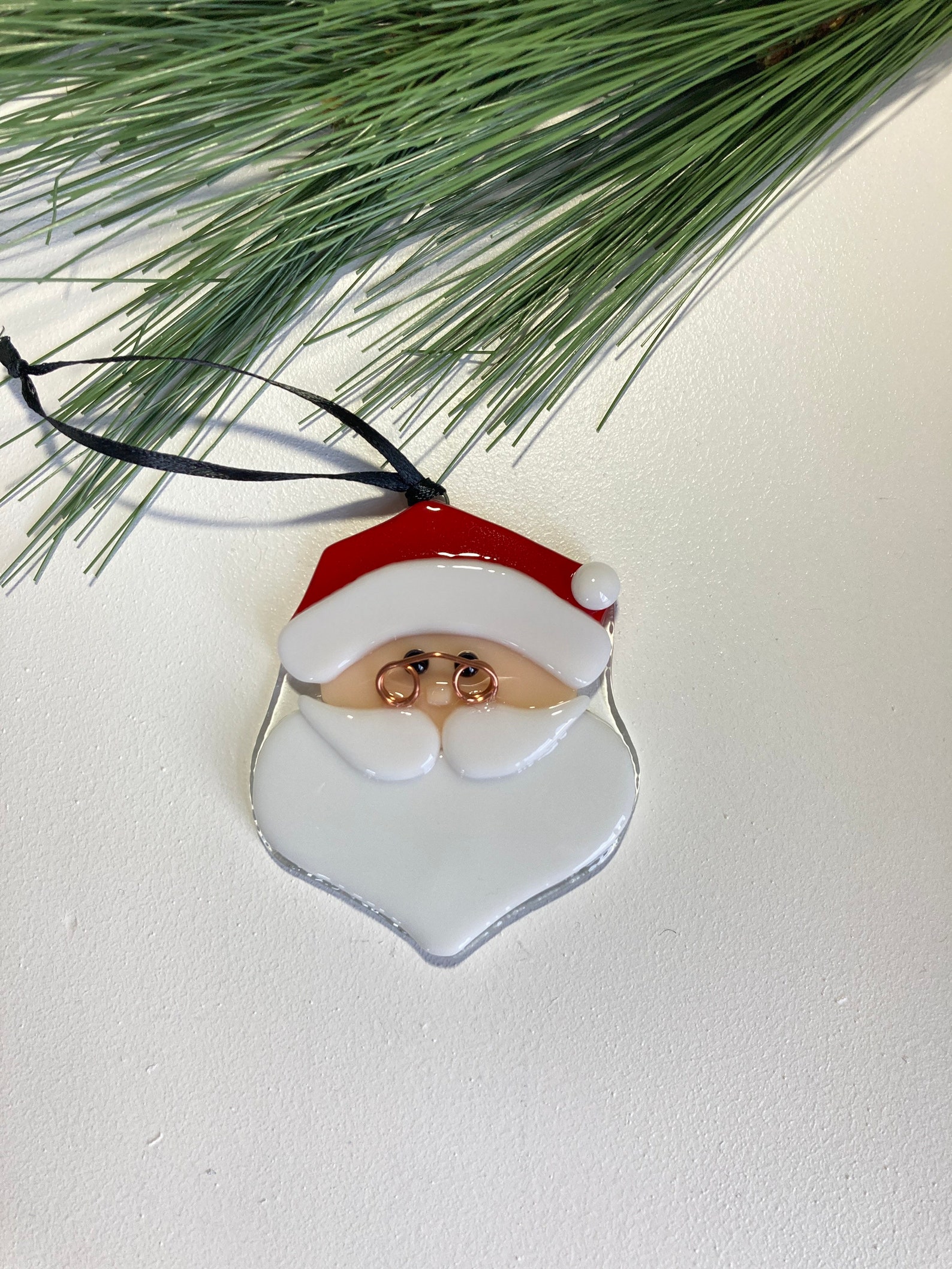 Santa Fused Glass - Etsy