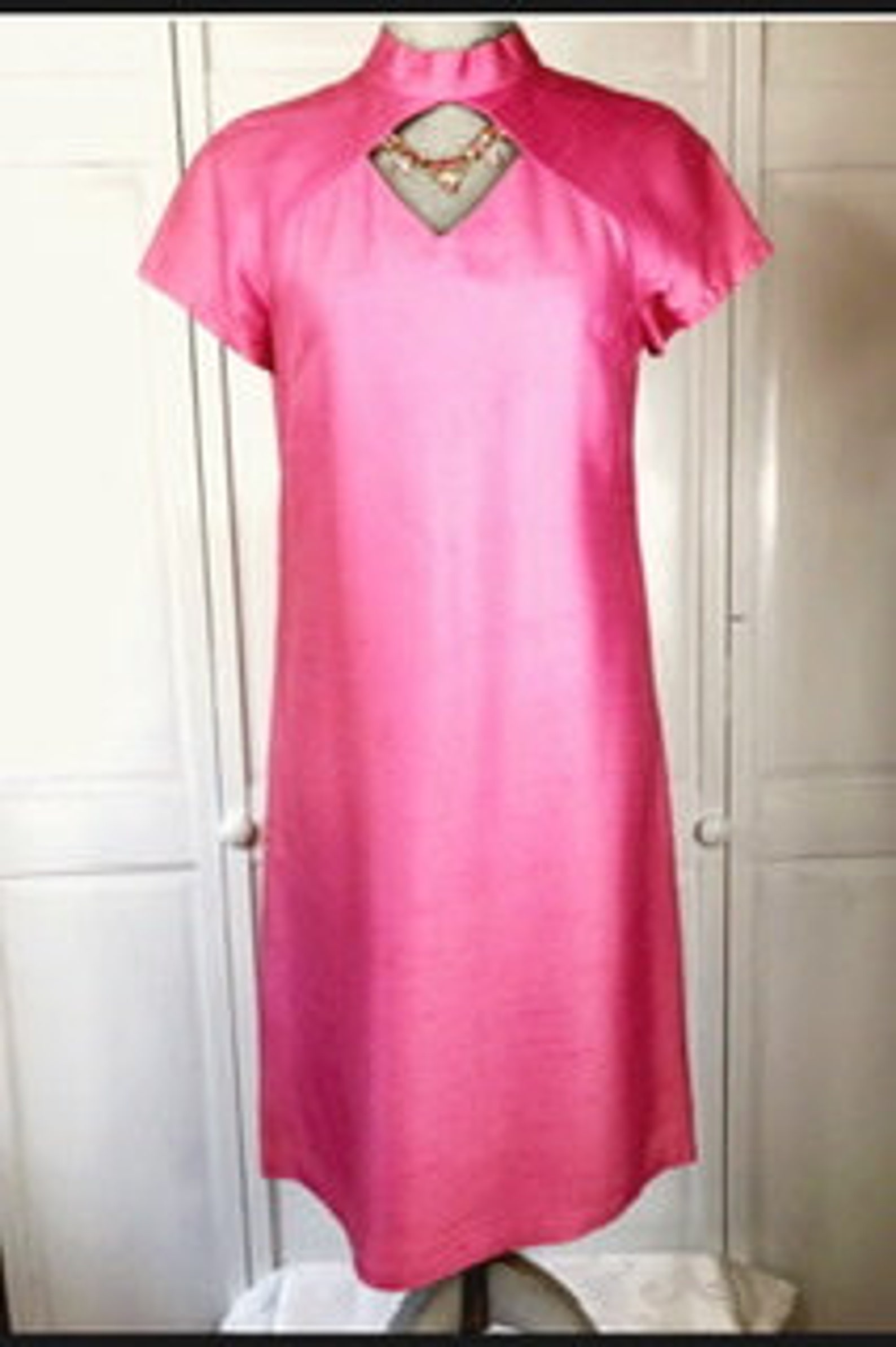 Pink Keyhole Dress - Etsy