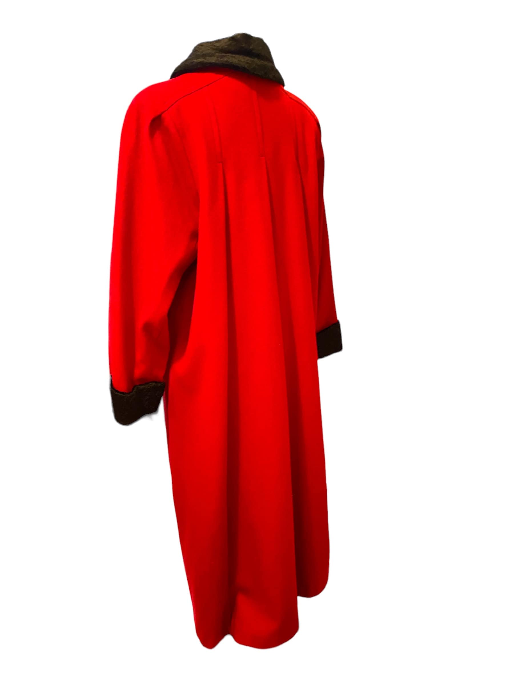 SALE! Pappagallo Red Wool Vintage Winter Swing Coat, Vintage 80’s Wool ...