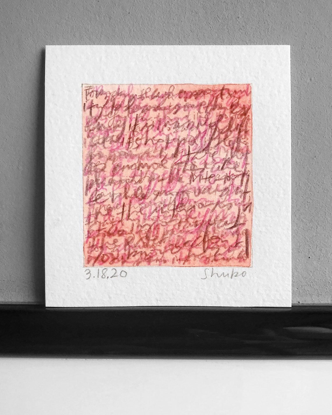 Original Small Drawing: so Many Thoughts - Etsy