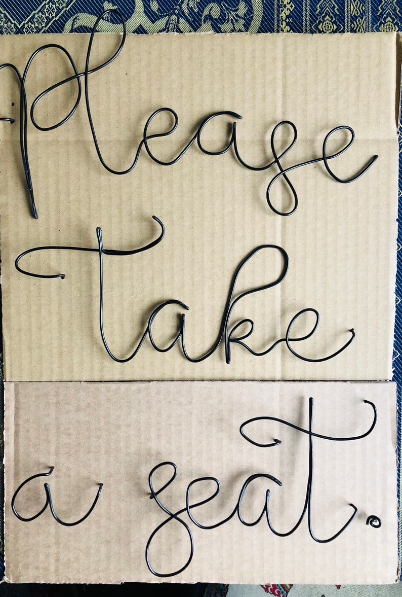 Wire Words Quotes Writing Name Sign Door Signs - Etsy UK