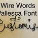 Wire Words Quotes Writing Name Sign Door Signs - Etsy UK