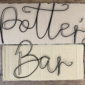 Wire Words Quotes Writing Name Sign Door Signs - Etsy UK