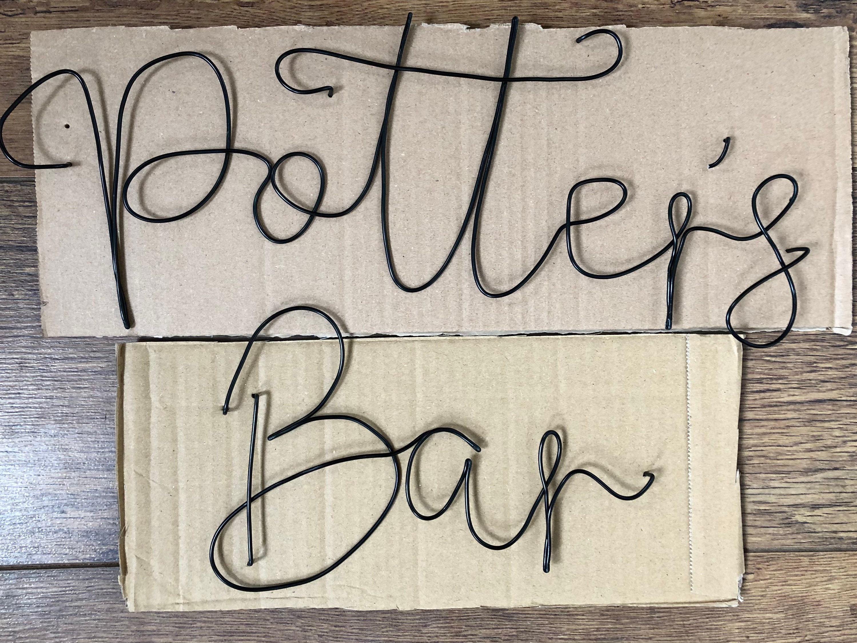 Wire Words Quotes Writing Name Sign Door Signs - Etsy UK