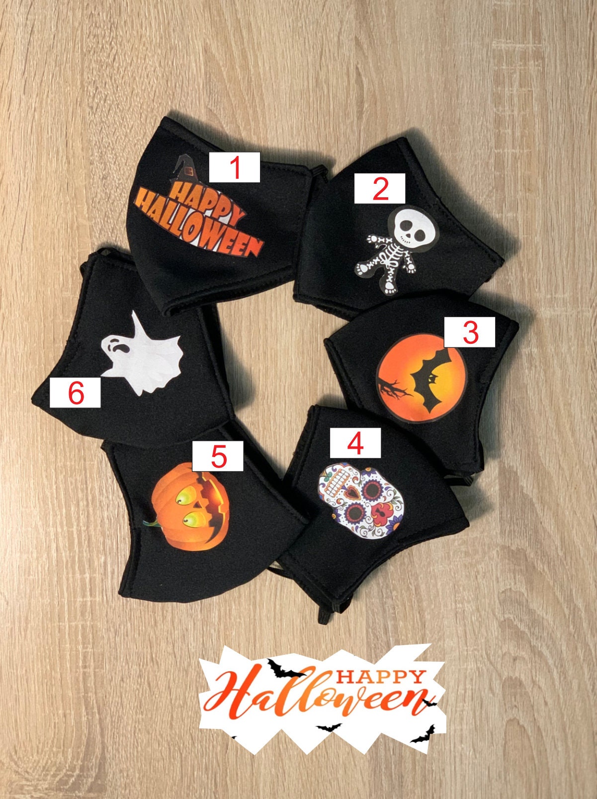 Halloween Face Masks Washable and Reusable Filter Nose - Etsy