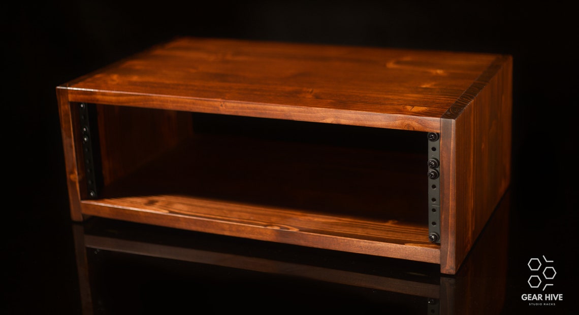 3U Studio Rack 12 Depth Solid Wood Customizable | Etsy