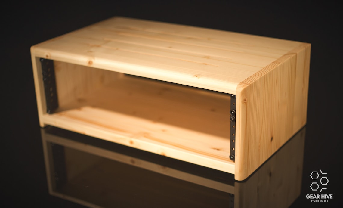 3U Studio Rack 12 Depth Solid Wood Customizable - Etsy