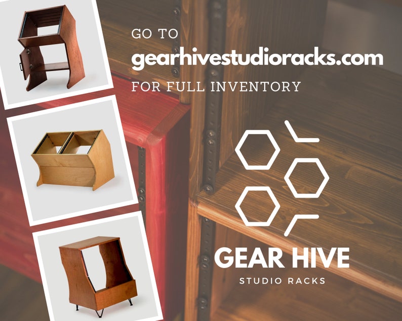 4U Studio Rack 15 Depth Solid Wood Customizable - Etsy