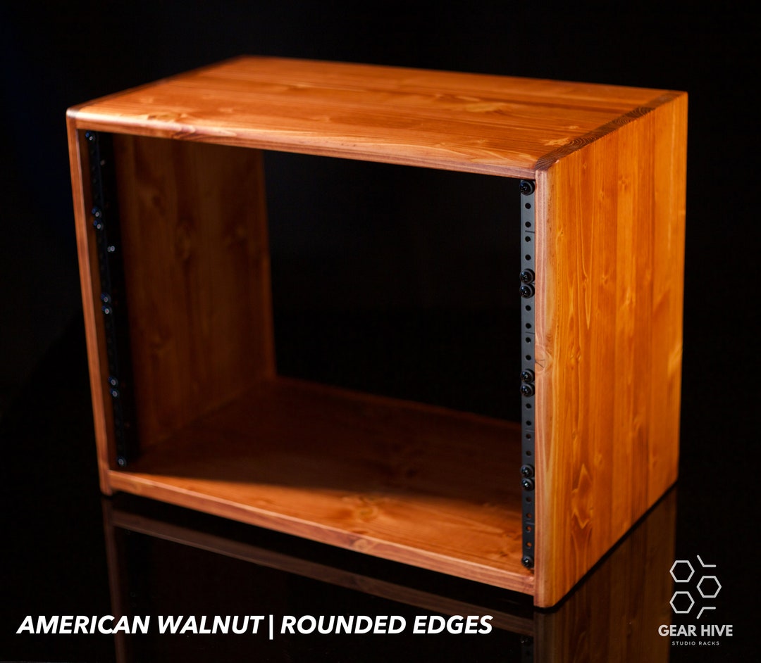 8U Studio Rack | 12" Depth | Solid Wood | Customizable - Etsy