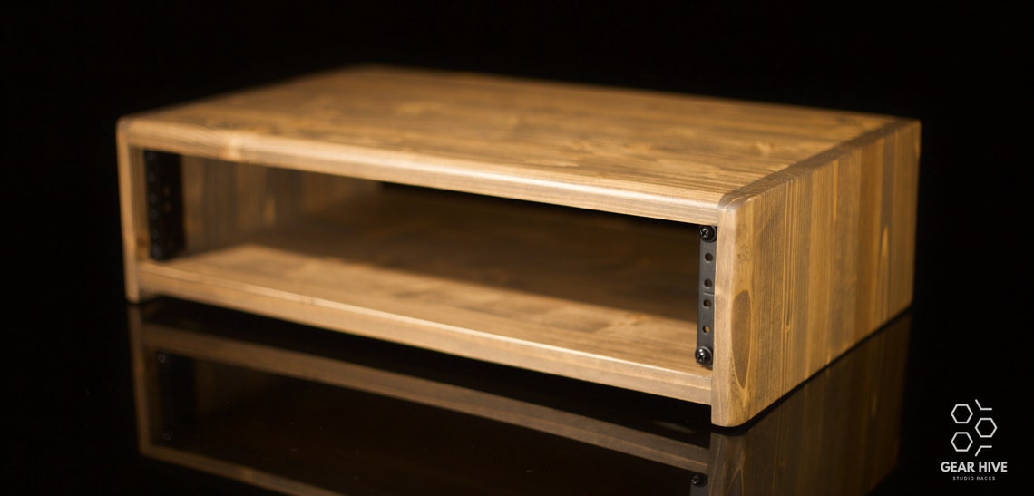 2U Studio Rack 12 Depth Solid Wood Customizable | Etsy