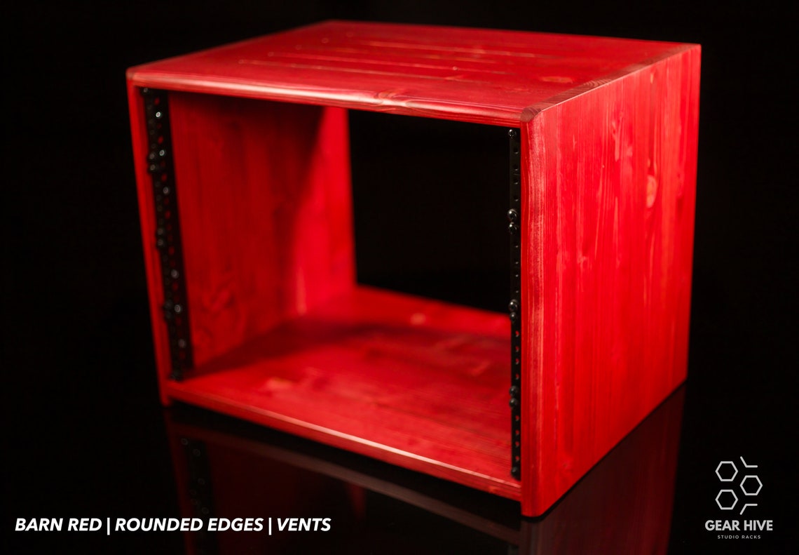 8U Studio Rack 15 Depth Solid Wood Customizable | Etsy