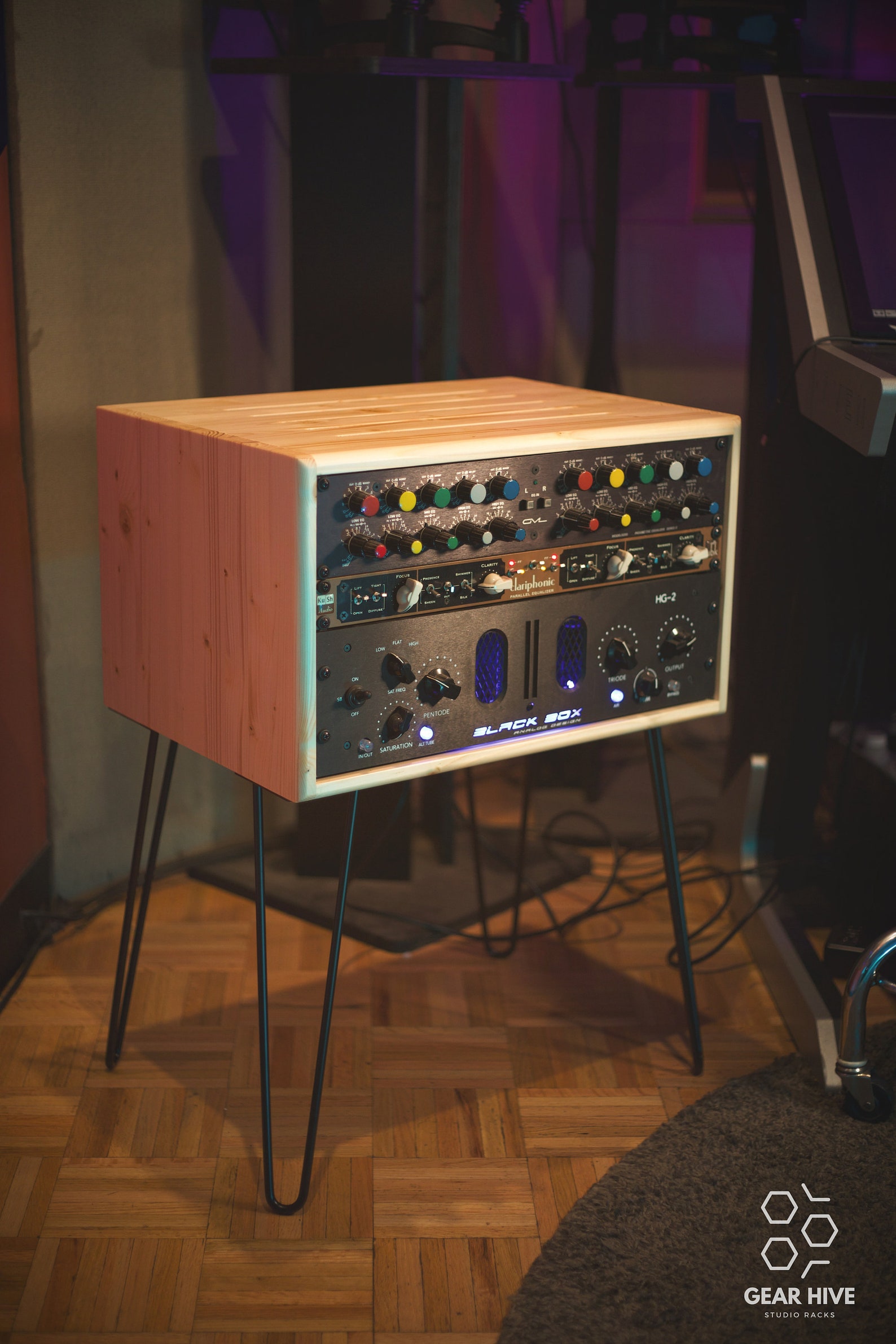 Studio Rack 15 Depth 16 Hairpin Legs Solid Wood Vents - Etsy